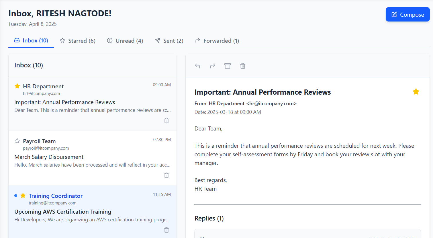 HR Pro HRMS Landing Page